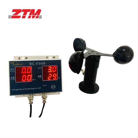 Ztm Tower Crane Wireless Wind Anemometer Wind Speed Measuring