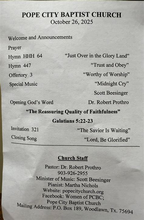 Pope City Baptist Church Added Pope City Baptist Church