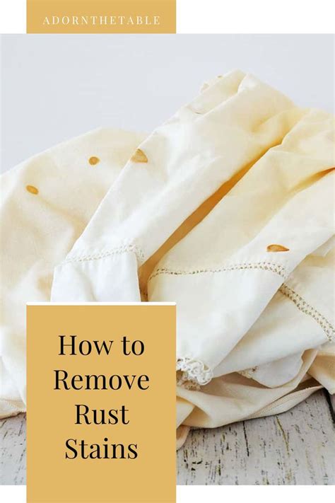 How To Get Rust Marks Out Of Fabric Artofit