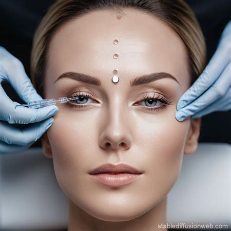 Serene Woman Receiving Botox Injection Stable Diffusion Online