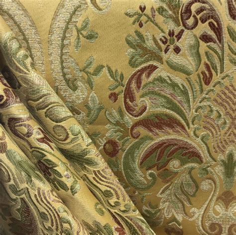 Leaf Pattern Damask Upholstery Fabric At Mary Smithey Blog