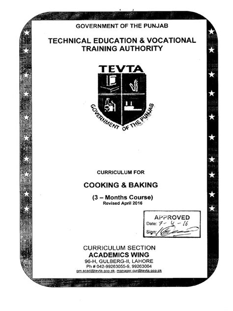 Cooking And Baking Program Pdf