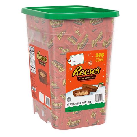 Reeses Milk Chocolate Peanut Butter Cups Snack Size Candy 2068 Oz 375 Pieces