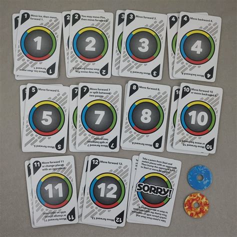 Sorry Game Cards Printable All For One