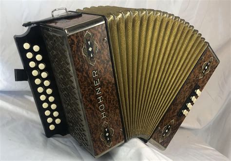 7560 Root Wood Hohner Diatonic Accordion Cf Mm 21 8