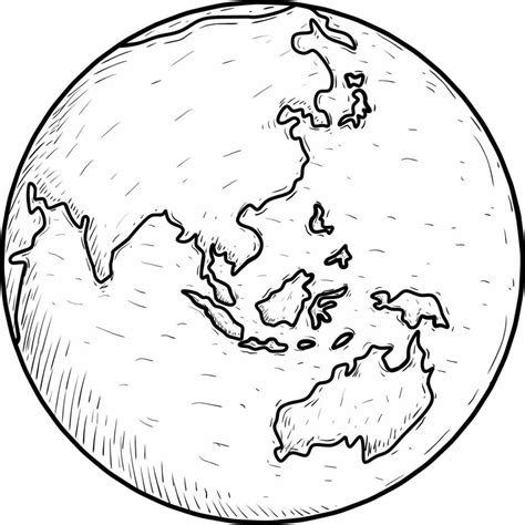 Planet Earth Drawing Vector Art Icons And Graphics For Free Download