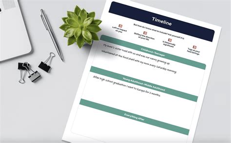 Significant Life Events Timeline Template
