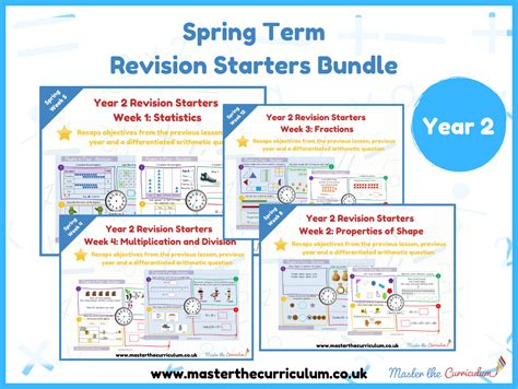 Year 2 Spring Term Revision Starter Bundle Master The Curriculum