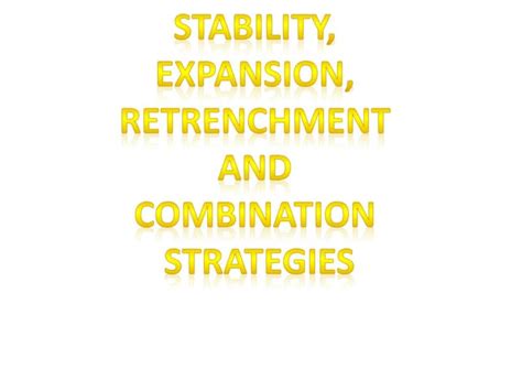 Combination Strategies Pptx