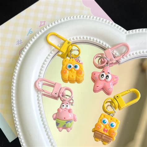 Jual Haru Spongebob Squarepants Patrick Keychain Gantungan Lucu
