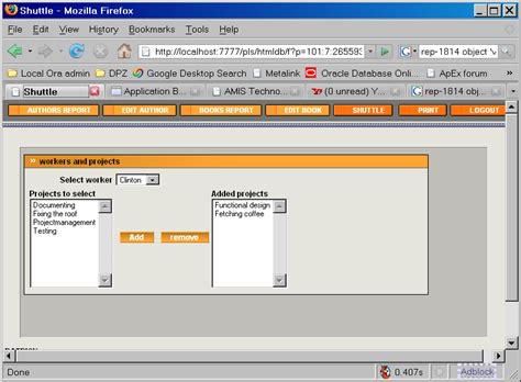 Creating A Shuttlebox In Apex Conclusion Amis Technology Blog