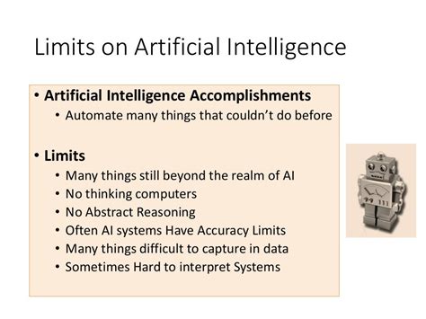 Limits On Artificial Intelligence