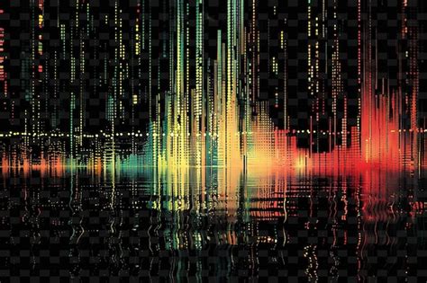 Premium Psd Png Ascii Art Glitch With Text Based Graphics Digital Symbols An Illustration