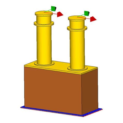 Finite Element Model Of A Pedestal Subjected To Two Harmonic Loads