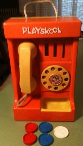 How Do I Remember Tgese Playskool Pay Phone Telephone Plus 5 Coins