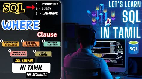 Where Clause In Sql In Tamil 5 Different Examples L Sql Tutorial For Beginners Sql Server