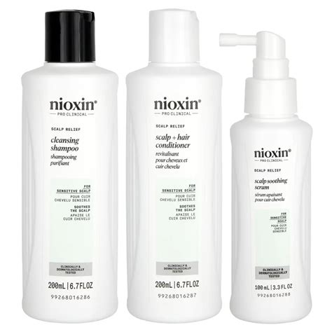 Nioxin Pro Clinical Scalp Relief System Kit For Sensitive Scalp