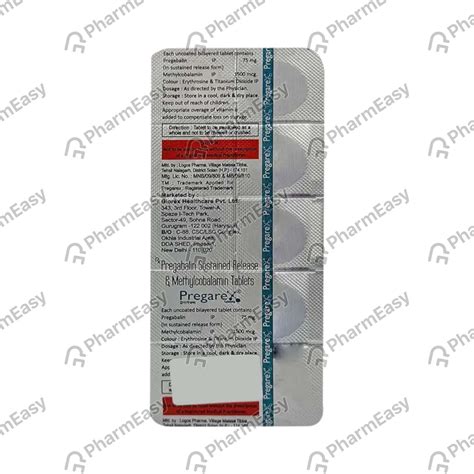 Pregarex Strip Of 10 Tablets Uses Side Effects Price And Dosage
