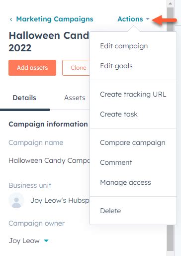 Understand Your Campaign Details Page