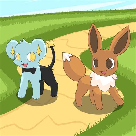 Eevee And Shinx By Mangojuice1406 On Deviantart