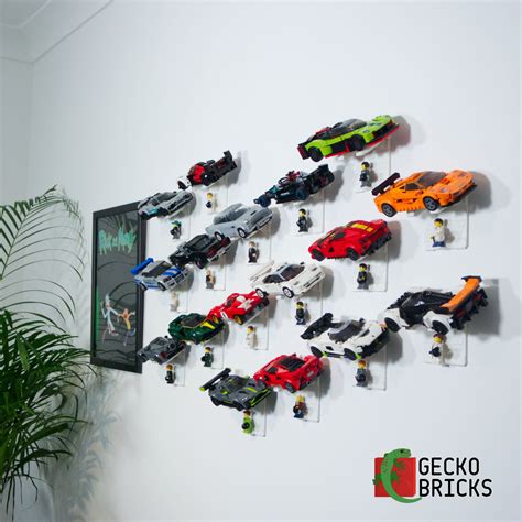 Gecko Bricks Wall Mount For All Speed Champions Lego Room Lego Cars
