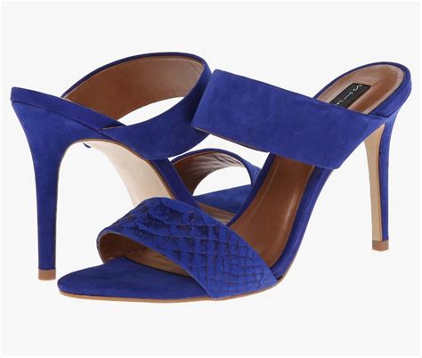 Cobalt Blue Peep Toe Heels Royal Blue High Heel Shoe With Buckle On