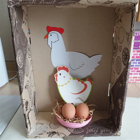 닭장 만들기🐓 달걀은 닭에게 나온다는걸 더 보여주고 싶어서 엄마표놀이 책육아 독후활동쭈니놀이터