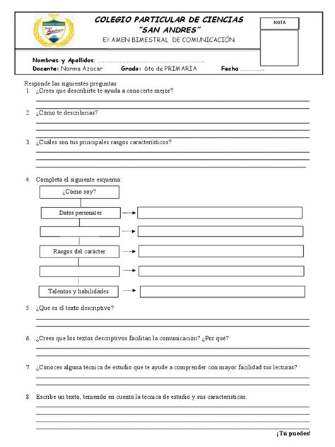 6° Primaria Comunicacion Pdf