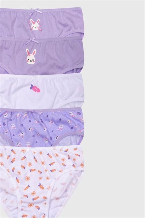 Calzón Niña 5 Pack Full Print Mini Print Lila Fashion´s Park