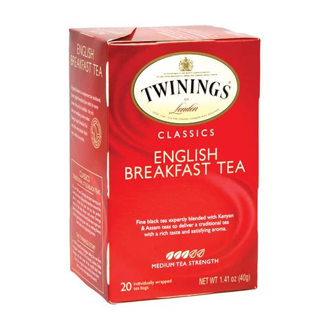 Twinings English Breakfast Tea 20 Ct Box Nassau Candy