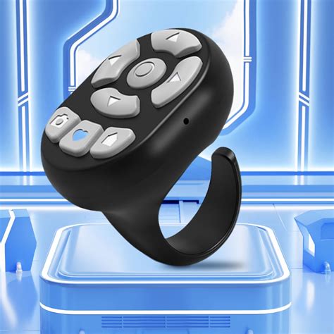 Ranliy Fingertip Wireless Bluetooth Remote Control Bluetooth Scrolling Ring Remote Fingertip