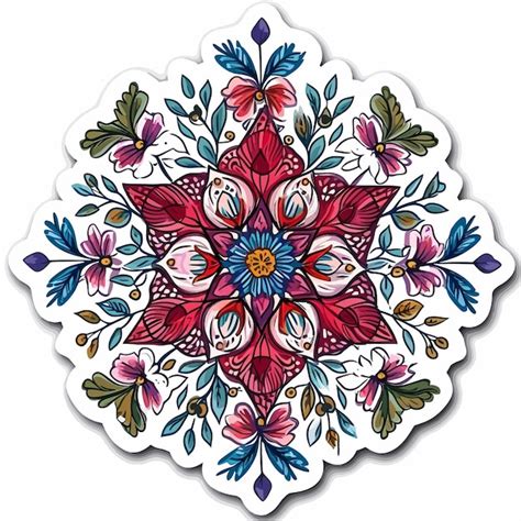 Premium Vector Floral Pattern In Circle