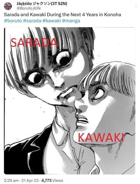 New Sarada Kawaki Meme R Boruto