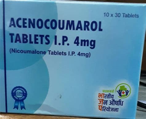 Like Acitrom 4 Acenocoumarol 4 Mg 30tablets Api Generic Pharmacy