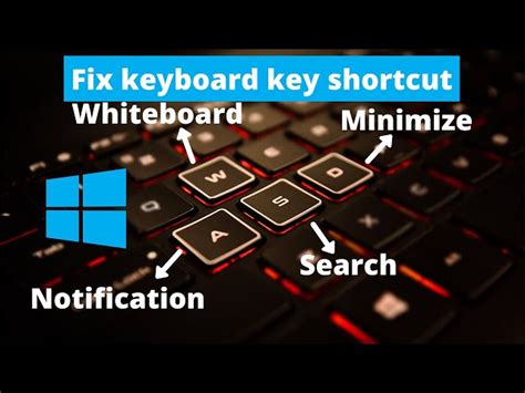 Keyboard Shortcut Keys Not Working Windows 10