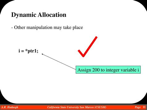 PPT Pointer Dynamic Allocation PowerPoint Presentation Free Download ID