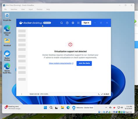 Virtualization Support Not Detected Docker Windows 11 Virtualbox Docker Desktop Docker