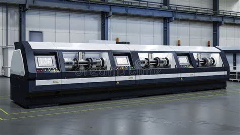 Modern Workshop With Cnc Machines Stock Image Image Of Heavy