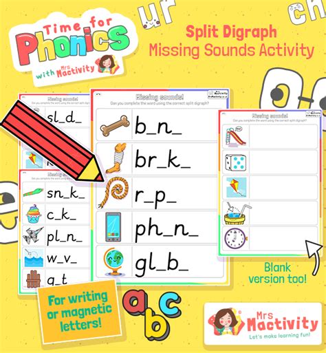 Split Digraph Worksheet Complete The Split Digraph Phase 5