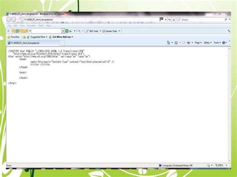 html css and web designing pptx