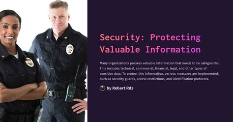 Security Protecting Valuable Information
