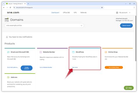 Using 1 Click Wordpress Installation Support