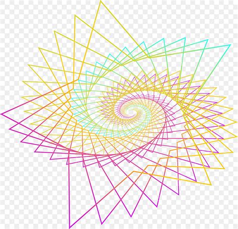 Color Twisted Gradient Line Pattern Geometry Curve Color Gradient Curve Abstract Png