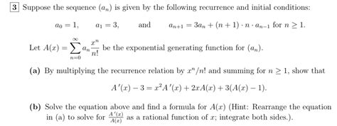 Let An Be The Number Of Solutions To X Y Z N Chegg