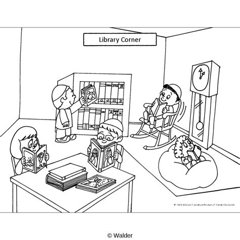 Classroom Scene Library Corner Walder Education