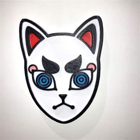 Stl File 5 Magnets Demon Slayer Kitsune Mask 🧲 ・3d Printable Model To Download・cults