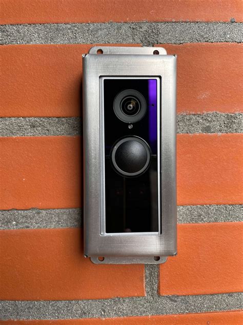 Ring Pro 1 And 2 Video Doorbell Protection Cover Silver Anti Theft Hs