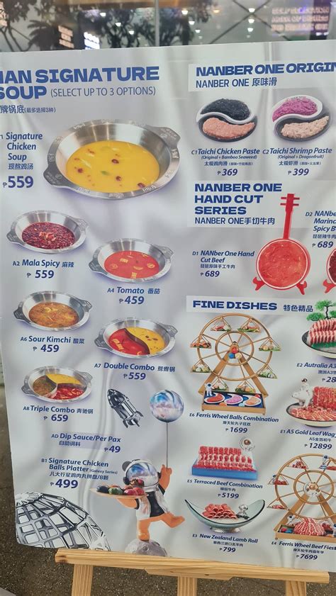Menu At Lan Hot Pot Restaurant Parañaque