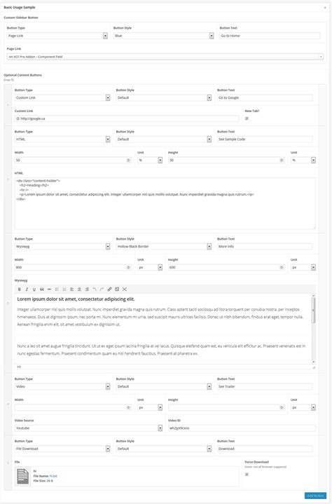 Basic Example Reusable Acf Component Field