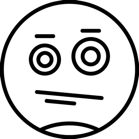 Expressionless Face Line Icon 54324064 Vector Art At Vecteezy